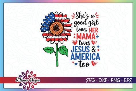 Shes A Good Girl Loves Her Mama Svg Graphic By Ssflower · Creative Fabrica