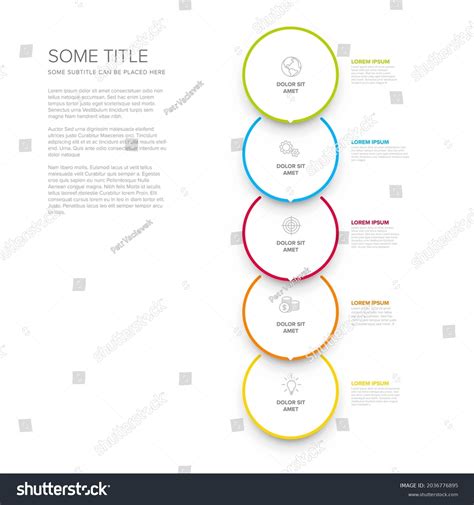 Vector Vertical Process Progress Template Diagram Stock Vector Royalty Free 2036776895