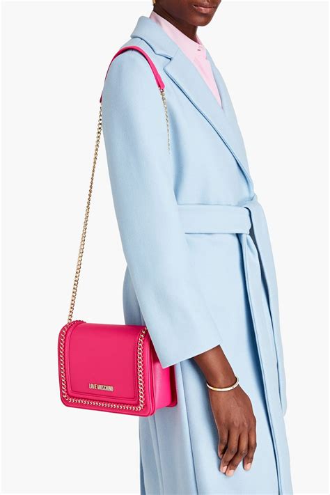 Love Moschino 체인 장식 인조 가죽 크로스바디 백 최대 70 세일 The Outnet