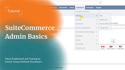 Netsuite Training Suitecommerce Administrator Tasks General Youtube