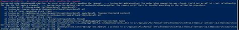 Run Testsinbccontainer Fails With Certificate Validation Error Issue Microsoft