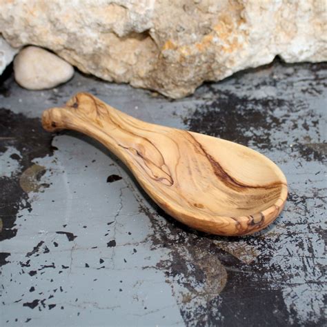Handmade Olive Wood Resting Spoon Wooden Utensils Made In Etsy