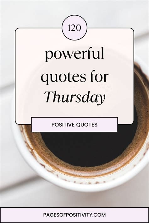 Positive Thursday Quotes To Motivate You Through The Day