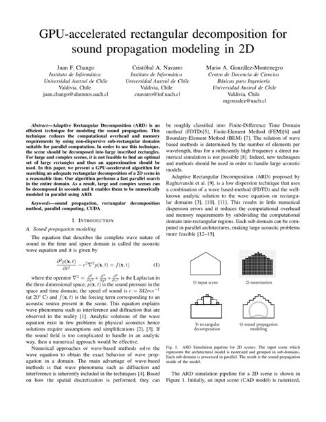 Pdf Gpu Accelerated Rectangular Decomposition For Sound Propagation Modeling In 2d