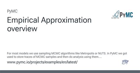 Empirical Approximation Overview — Pymc Example Gallery