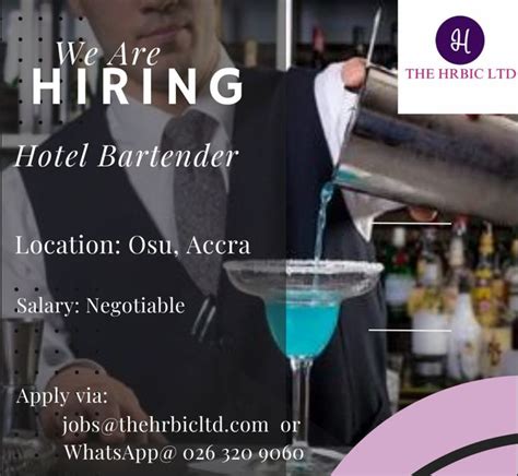 Blessing Amenyo On Linkedin Mayjobs Bartender Hiring