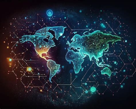 Premium Ai Image Digital Data Touching Network Connections Generative