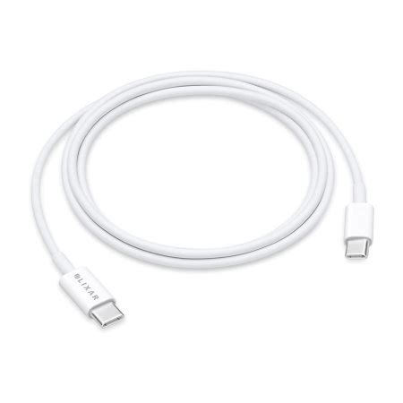 Olixar Basics White 1m USB C To USB C Charge And Sync Cable For Samsung Galaxy Tab S9 FE Plus