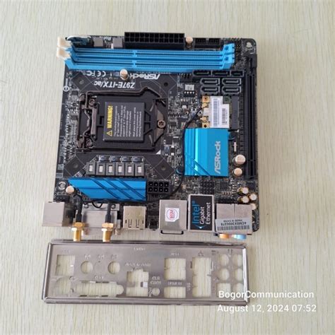 Jual Motherboard Z97 Asrock Z97E ITX Ac Intel Haswell 1150 Mini ITX DDR3 Wifi Bluetooth Shopee