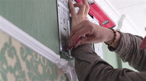 Marking The Attachment Point Of The Mounting Strip For A Split System