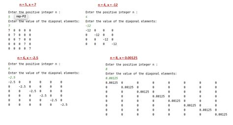 Solved Write A Python Program Called Diagonalpy To Generate