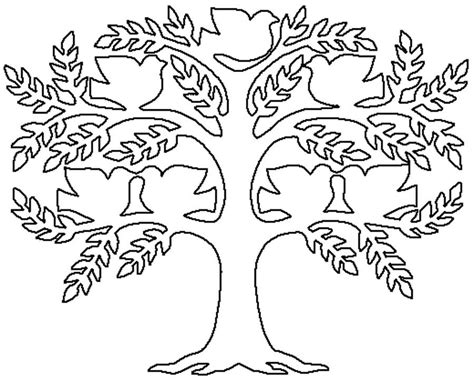 Картинка дерево для вырезания из бумаги