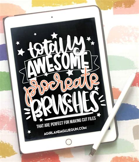 Totally Awesome Brushes To Use With The Procreate App A Girl And A Glue Gun