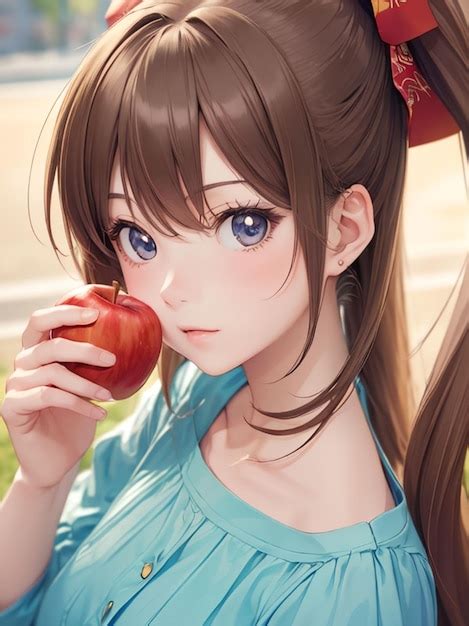 Premium Photo Cute Sweet Girl In Anime Style