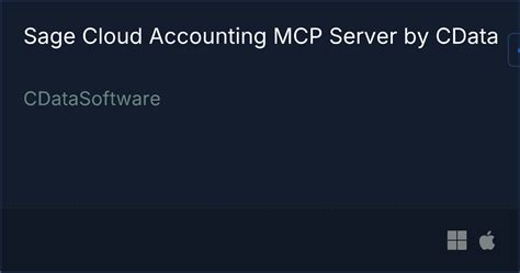 Sage Cloud Accounting Mcp Server By Cdata Glama