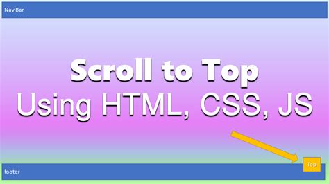 How To Create A Scroll Back To Top Button Ansari