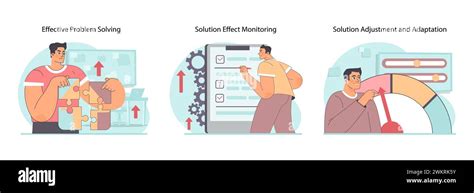 Problem Solving Process Set Final Stages Of Processing Complicated