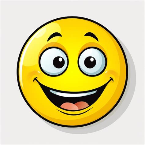 Cartoon Smiley Face With Tongue Sticking Out Smiling Emoji With