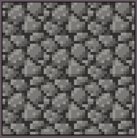 Minecraft Cobblestone Texture 16x16