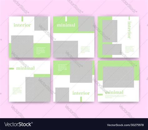 Minimalist Layout Social Media Banner Editable Vector Image