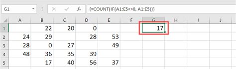 How To Count Ignoring Zeros Or Blank Cells In Excel