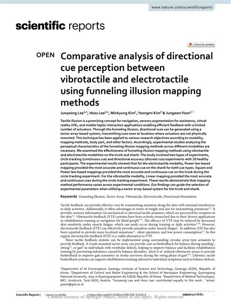 Pdf Comparative Analysis Of Directional Cue Perception Between