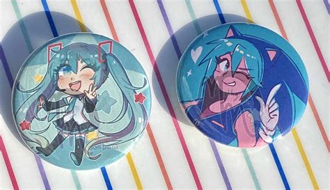 Hatsune Miku Buttons Etsy
