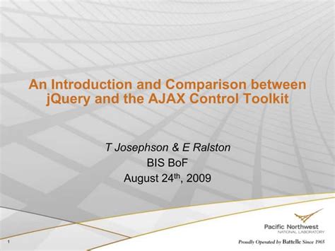 jquery vs ajax control toolkit ppt