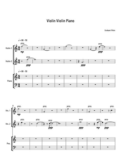 Violin Violin Piano Graham Fitkin