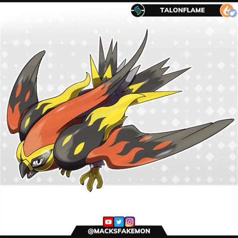 [oc] Made A Mega Talonflame For Legends Za R Pokemon