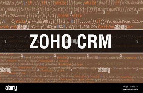 Zoho Crm With Digital Java Code Text Zoho Crm And Computer Software