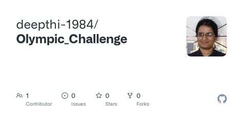 Github Deepthi 1984olympicchallenge
