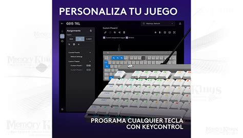 Teclado Gaming Logitech G515 Tkl Low Profile Usb Memory Kings Lo
