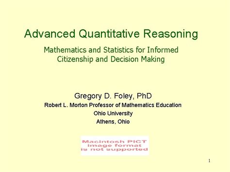Advanced Quantitative Reasoning Mathematics And Statistics For Informed