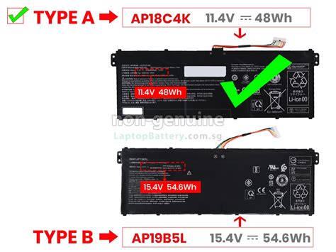Battery For Acer Swift 3 Sf314 42 N19c4replacement Acer Swift 3 Sf314