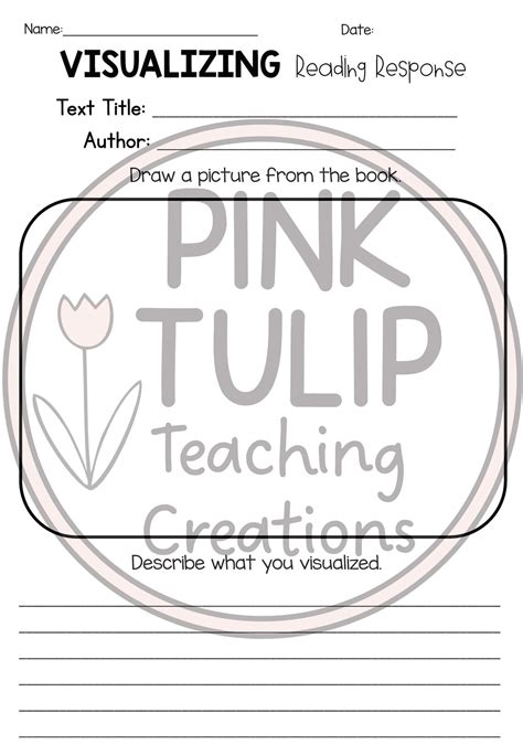 Visualizing Visualising Reading Response Pack Templates For Any Book Etsy Australia