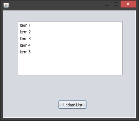 Java Jlist Wont Update In Javaxswing Stack Overflow