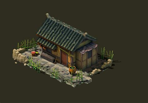 Artstation Game Model The City Ordinary Residential 05 Game Assets