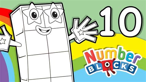 Numberblocks Colour By Numbers Learn To Count Youtube