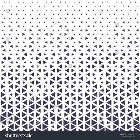 Triangle Halftone Pattern Seamless Geometric Gradient Stock Vector Royalty Free 1260001003