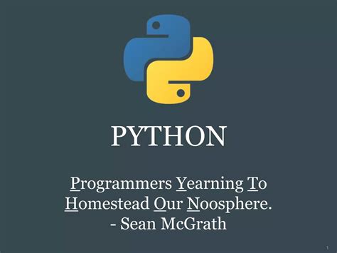 Advantages Of Python Learning Why Python Pptx