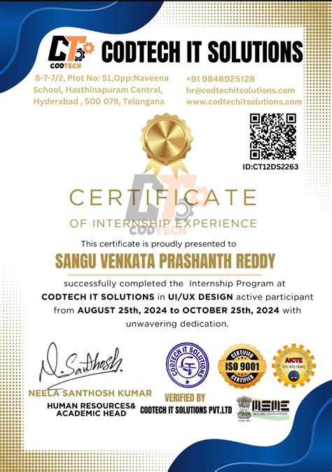 Internship Uidesign Uxdesign It Codtech Venkata Prashanth Reddy Sangu
