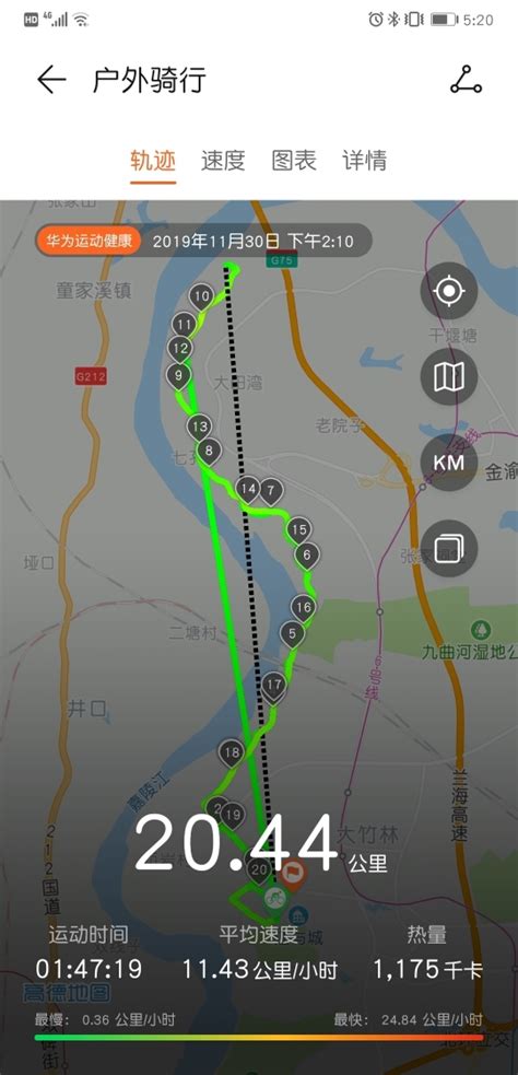 华为运动健康轨迹图 华为运动健康图片 伤感说说吧