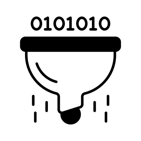 Data Filtering Vector Design In Trendy Style Concept Icon Of Data