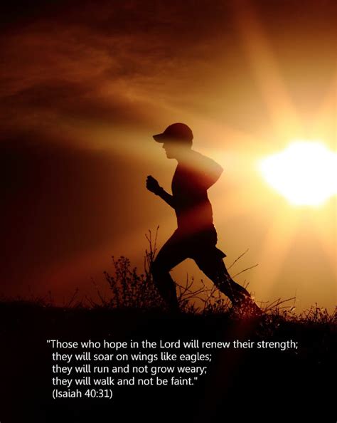 Praying Runner Run And Not Grow Weary