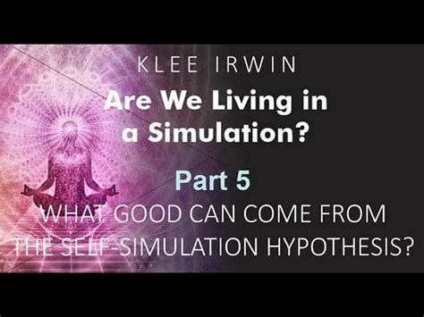 Klee Irwin Are We Living In A Simulation Part 5 The Self Simulation Hypothesis