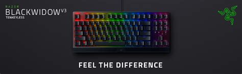 Razer BlackWidow V3 Tenkeyless Mechanical Gaming Keyboard (Green Switch ...