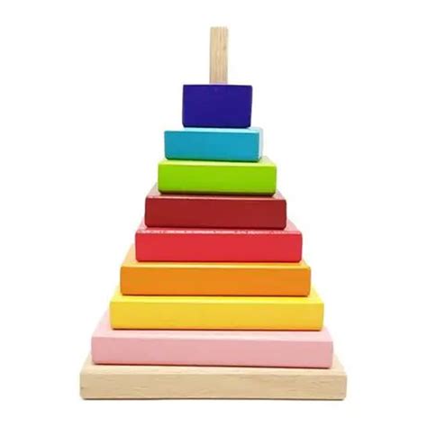 Дървена играчка пирамида Emag Bg