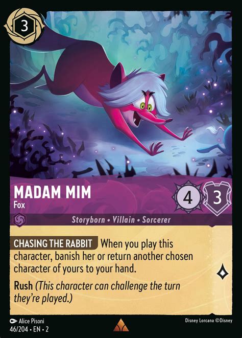 Madam Mim Fox Lorcana Card