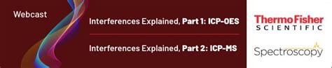 Interferences Explained Icp Oes Part 1